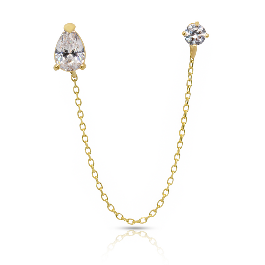 14K Yellow Gold Triple Heart-Shaped Peridot, White And Pink Gemstones – Sarita Waich Jewelry